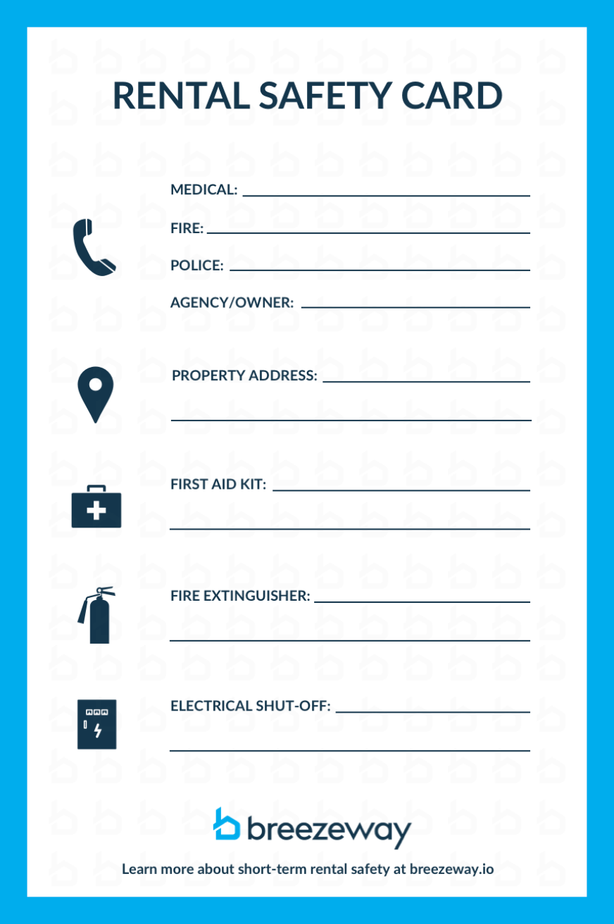 Safety Card | Breezeway - Property Care, Operations & Messaging Platform